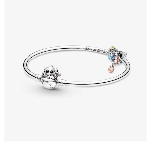 PANDORA DISNEY LILO & Stitch Charm and Bangle 16cm Bracelet £29.00 ...