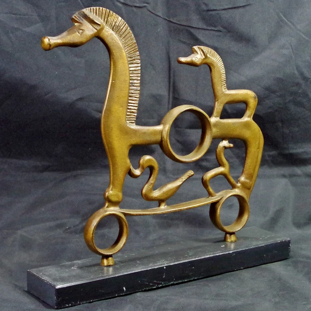 ETRUSCAN HORSE BRONZE Weinberg Style Sculpture MCM, By Francesco ...