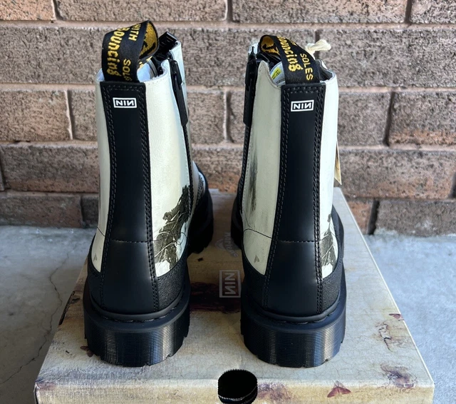 DR. MARTENS X Nine Inch Nails 1460 Boots - Mens Us 9 White limited ...