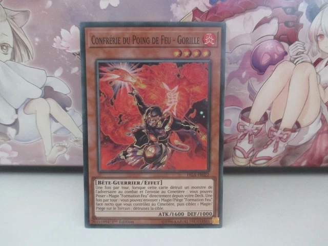 YU-GI-OH! CONFRÉRIE DU Poing de Feu - Gorille : FIGA-FR022 -VF/Super Rare- EUR 1,20 - PicClick FR