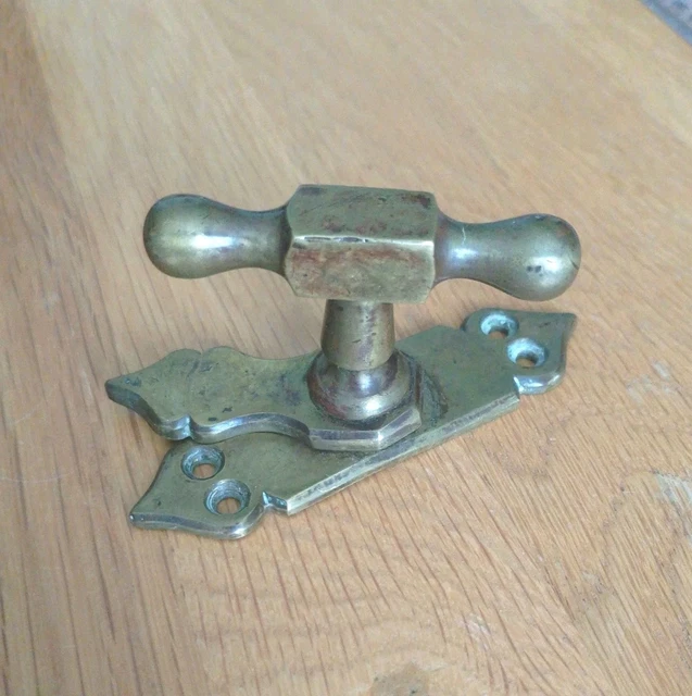 RECLAIMED DOOR STAY Catch Closure Twist Lock Latch Solid Victorian ...