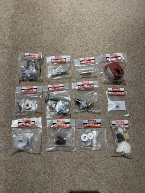 NEW DEAGOSTINI KYOSHO F2007 & Red Bull RB7 Nitro RC CAR Engine GX21 NIP ...