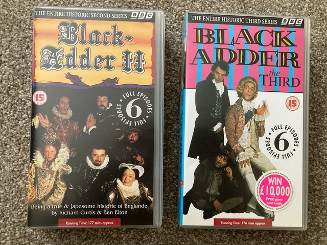 2 BLACK ADDER VHS Video Bundle. II The Third BBC TV Comedy Rowan ...
