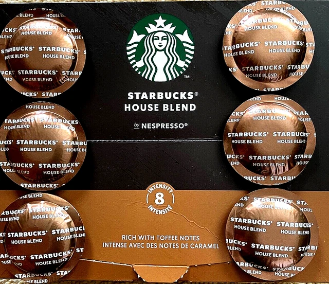 NESPRESSO PRO PODS X 50 Starbucks House Blend Medium Roast Bbf 08/24 £ ...