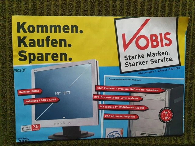 ALTE WERBUNG aus dem PC-Bereich "VOBIS" 2005 Werbeprospekt - Sammler ...