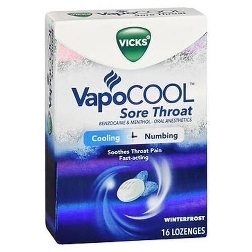 VICKS VAPOCOOL SORE Throat Lozenges Winterfrost 16 Each £8.33 - PicClick UK