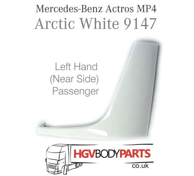 MERCEDES ACTROS MP4 Headlight Trim Surround White Side Panel Left Hand ...