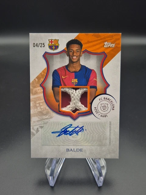 TOPPS FC BARCELONA 125 Years 2024-25 - Alejandro Balde - Goal Net ...