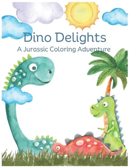 LIVRE DE POCHE Dino Delights: A Jurassic coloring Adventure par Jawaid ...