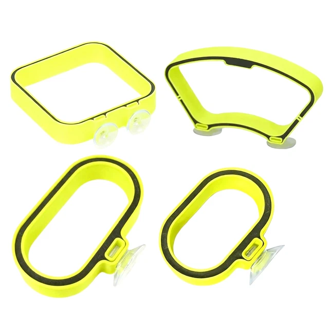 FISH TANK FEEDER Ring-Shaped Suction Cup Feed Container Suspended Fish ...