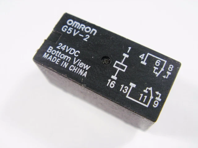 RELAIS 24V 2XUM 125V 2A OMRON G5V-2-24VDC Or #11-103 EUR 7,31 - PicClick FR