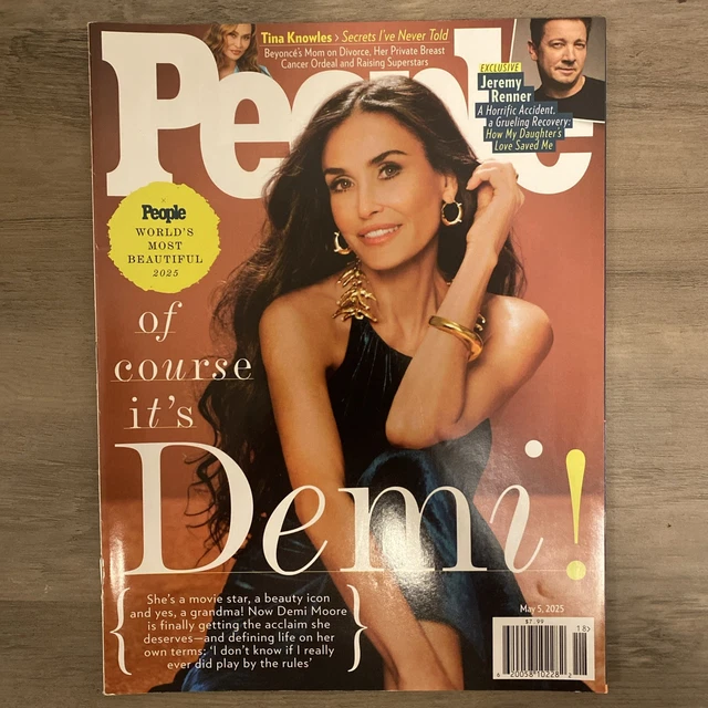 PEOPLE MAGAZINE MAY 5, 2025 Demi Moore - Jeremy Renner £6.93 - PicClick UK