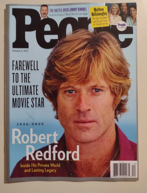PEOPLE MAGAZINE OCTOBER 6, 2025 Robert Redford (1936-2025) £7.67 ...