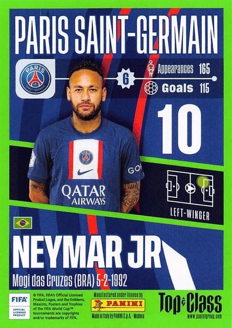 PANINI TOP CLASS 22/23 Base Paris Saint-Germain Neymar Jr #115 EUR 2,74 ...