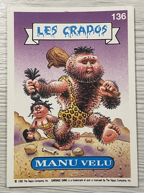 RARE CARTE LES CRADOS n°136 Manu Velu Bon État Autres Crados Voir Mes ...