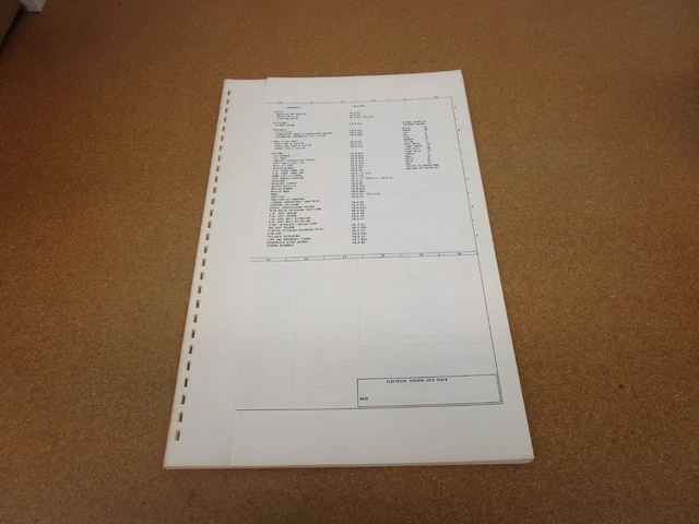 ORIGINAL 1975 FORD Pinto wiring diagram SHEET schematics service manual ...