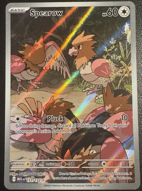POKEMON TCG MEGA Evolution Spearow 151/132 Illustration Rare £6.38 - PicClick UK