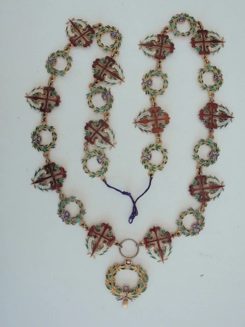 PORTUGAL ORDER OF St. James Of The Sword. Collar. No Badge. Rare. Ef ...