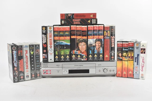 BUNDLE OF SONY Smart Engine VHS Recorder/Player and 25 80s VHS Tapes. £ ...