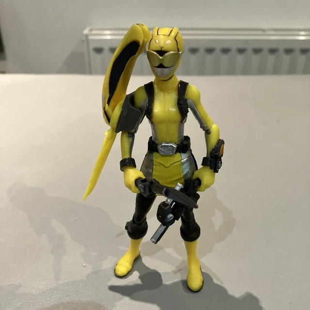 POWER RANGERS DELUXE Yellow ranger Beast Morpher Figure Weapons & Keys ...