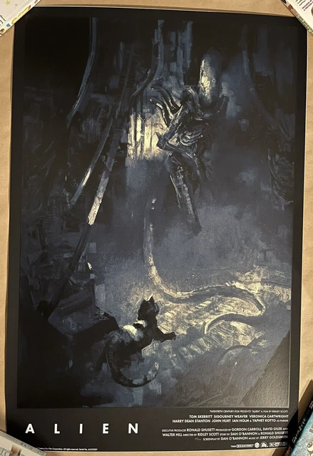 ALIEN LIMITED VARIANT Poster Mondo Karl Fitzgerald Grey Matter Art ...