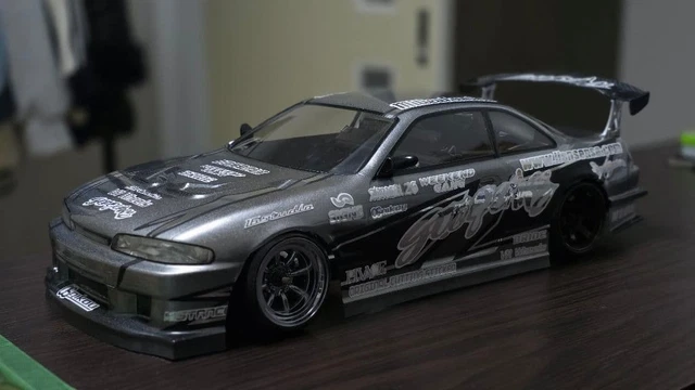 YOKOMO NISSAN SILVIA S14 RC Body Only Shell Used Custom Sticker Design ...