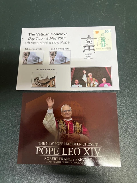 (1234) 13-7-2025 - Vatican - Pope Leo XIV (1 cover + 1 postcard) B $8.00 - PicClick AU