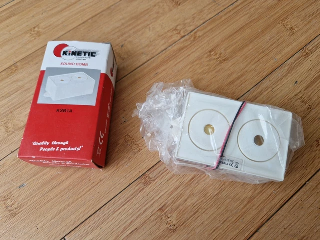 KINETIC KSB1A TWIN SoundBomb 110dB 12VDC Extreme Loud Sound Siren Alarm ...