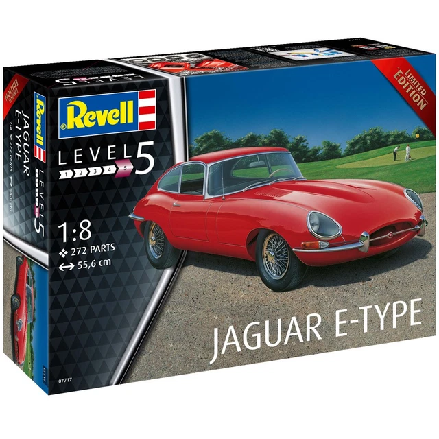 REVELL 1/8 JAGUAR E-Type Model Kit Limited Edition Big Scale £119.99 ...