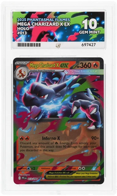 POKEMON | PHANTASMAL Flames | Mega Charizard X ex | 013/094 Ace 10 £41. ...