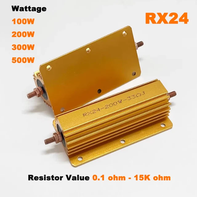 GOLDEN ALUMINIUM LOAD Resistor Wirewound 0.1 ohm to 15K ohm 100W,200W ...