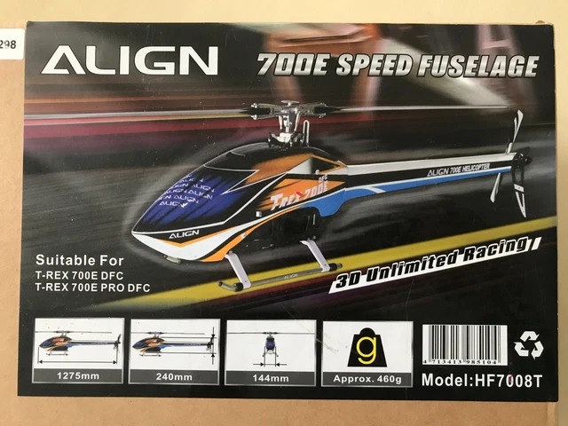 ALIGN T-REX 700E Speed Fuselage - Blue and White : HF7008T £188.88 ...