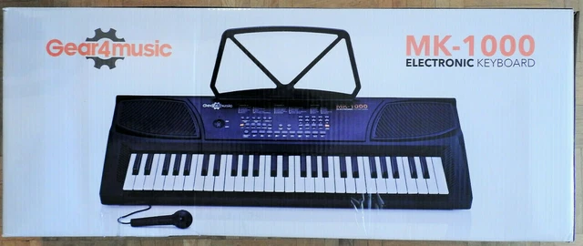 GEAR4MUSIC MK-1000 TRAGBARES Keyboard mit 54 Tasten 10 Playbacks 45 ...
