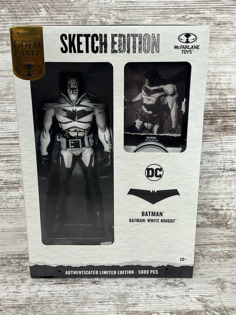MCFARLANE TOYS DC Multiverse Batman White Knight Sketch Edition Gold ...