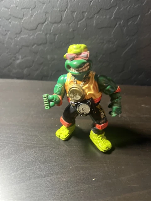 TMNT TEENAGE MUTANT Ninja Turtles 1991 Playmates Rappin Mike Raps ...