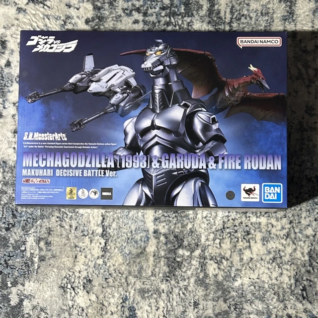 S.H. MONSTERARTS GODZILLA Mechagodzilla II, Garuda & Fire Rodan ...