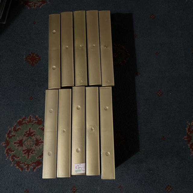 10 EMPTY ( GOLD ) VHS VIDEO TAPE Cases Boxes ~ CRAFTING ~ DIY ~ STORAGE ...