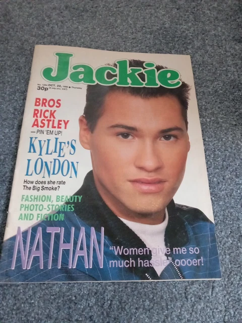 JACKIE MAGAZINE 22 October 1988 1294 Kylie Bros Rick Astley Nathan Very ...