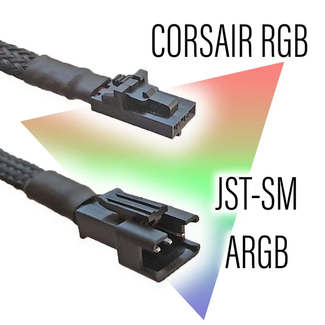 CORSAIR RGB AUF Phanteks/Lian-Li/Light Strip JST-SM ARGB Adapter EUR 9 ...