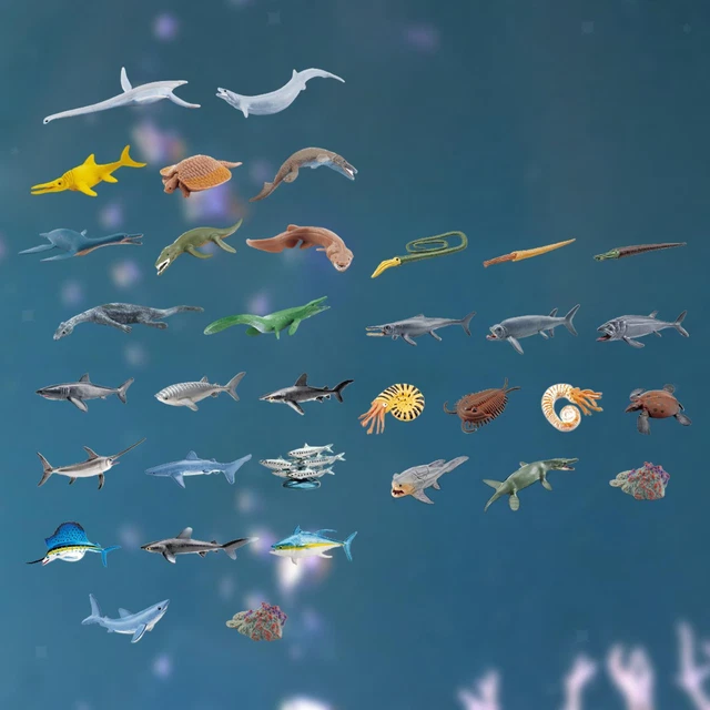 6 PIECES SIMULATION Prehistoric Marine Animal Model, Model £14.38 ...