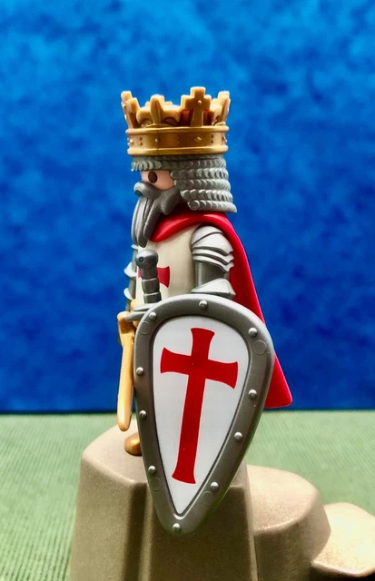 PLAYMOBIL CHEVALIER KNIGHT Roi King Croisé Soldat Crusader 4670 Château ...
