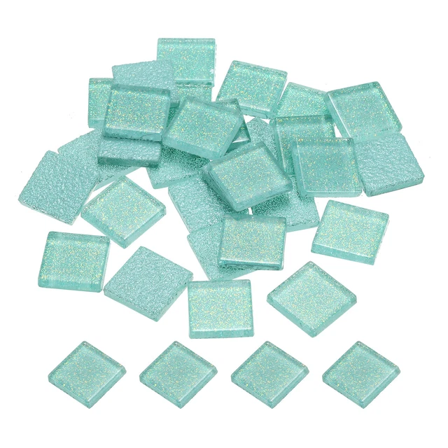 MOSAÏQUE CARRELAGE TUILE Tesselle, Verre 2x2cm Pack de 25(100g, Océan ...