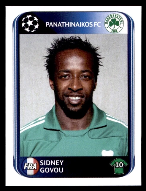 PANINI CHAMPIONS LEAGUE 2010-2011 Sidney Govou Panathinaikos FC N° 241 ...