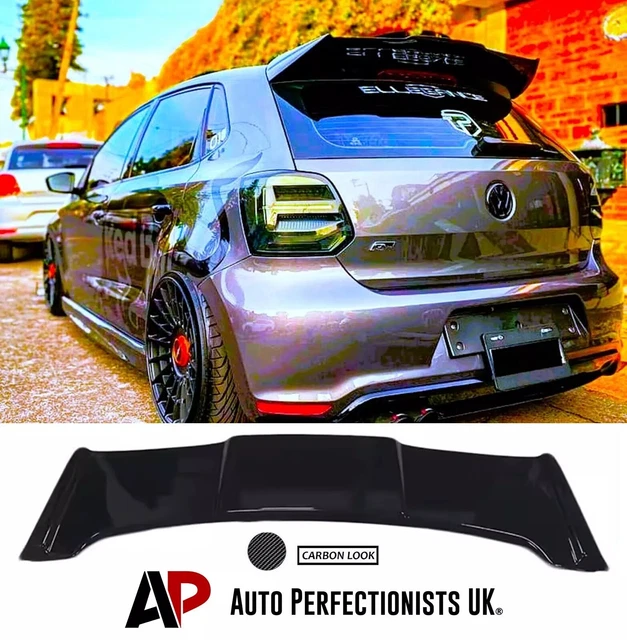 VW POLO MK5 6R 6C GTI R Batman Style Heck Kohlefaser Dach Spoiler Kofferraum Flügel EUR 96,35 ...