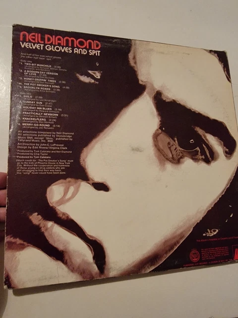 NEIL DIAMOND - Velvet Gloves And Spit (Uni) - 12" Vinyl Record LP - MCA ...