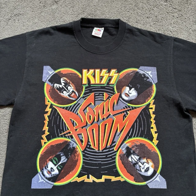 VINTAGE KISS 2010 Sonic Boom Tour Europe Double Sided T-Shirt (S) Metal ...