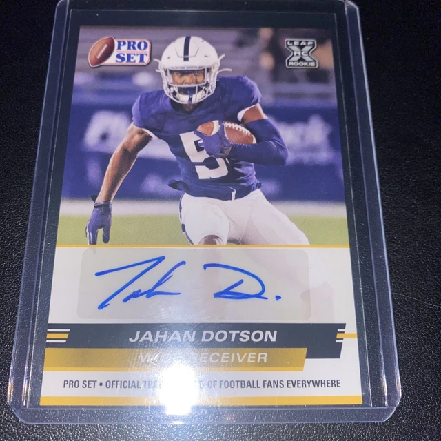 Jahan Dotson 2022 Leaf Pro Set Gold Parallel Rc Auto Penn State