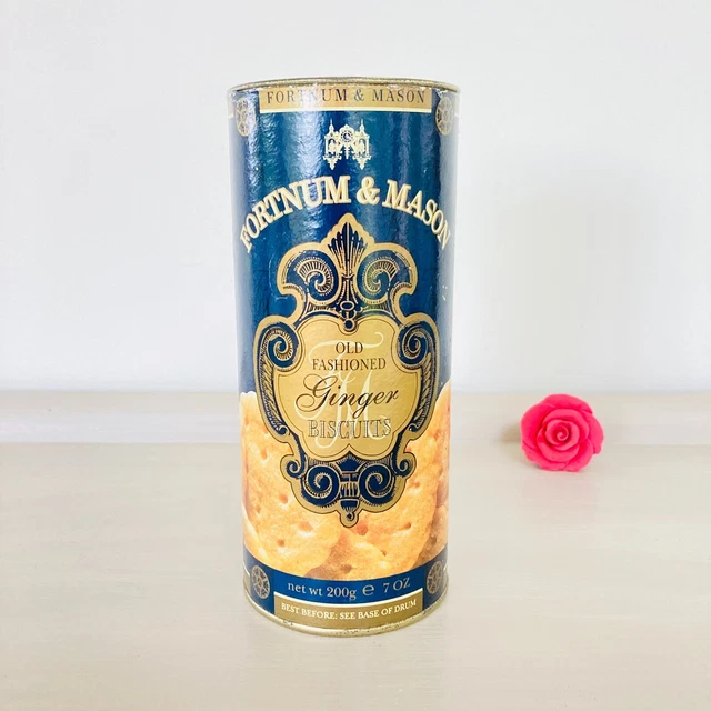 VINTAGE FORTNUM & MASON RARE GINGER BISCUIT TIN VERY GOOD CONDITION 28 ...