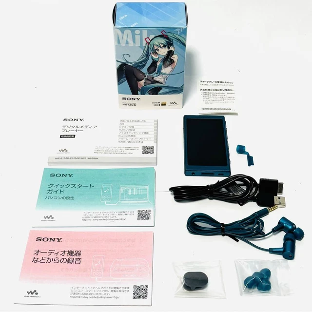 SONY WALKMAN HATSUNE Miku model 10th anniversary NW-A35HN 16GB with Box ...