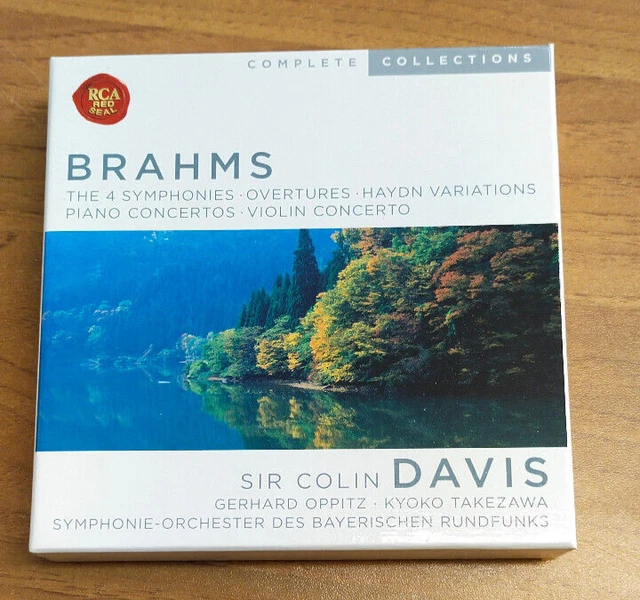 &BRAHMS - THE 4 SYMPHONIES OVERTURES" Sir COLIN DAVIS, RCA RED SEAL EUR ...